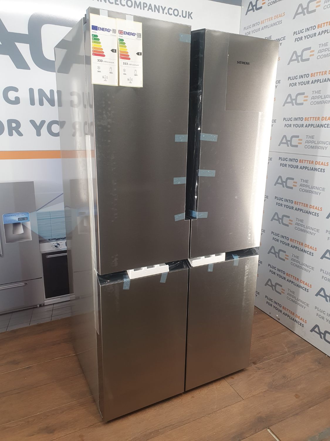 Fridge Freezer Siemens Iq300 KF96NVPEAG Freestanding American ...