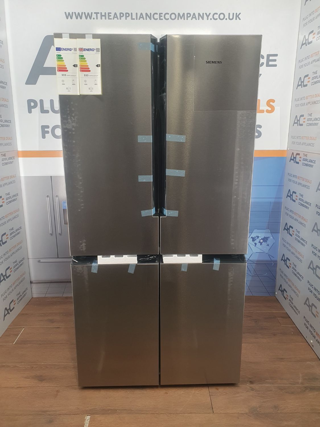 Fridge Freezer Siemens Iq300 KF96NVPEAG Freestanding American ...