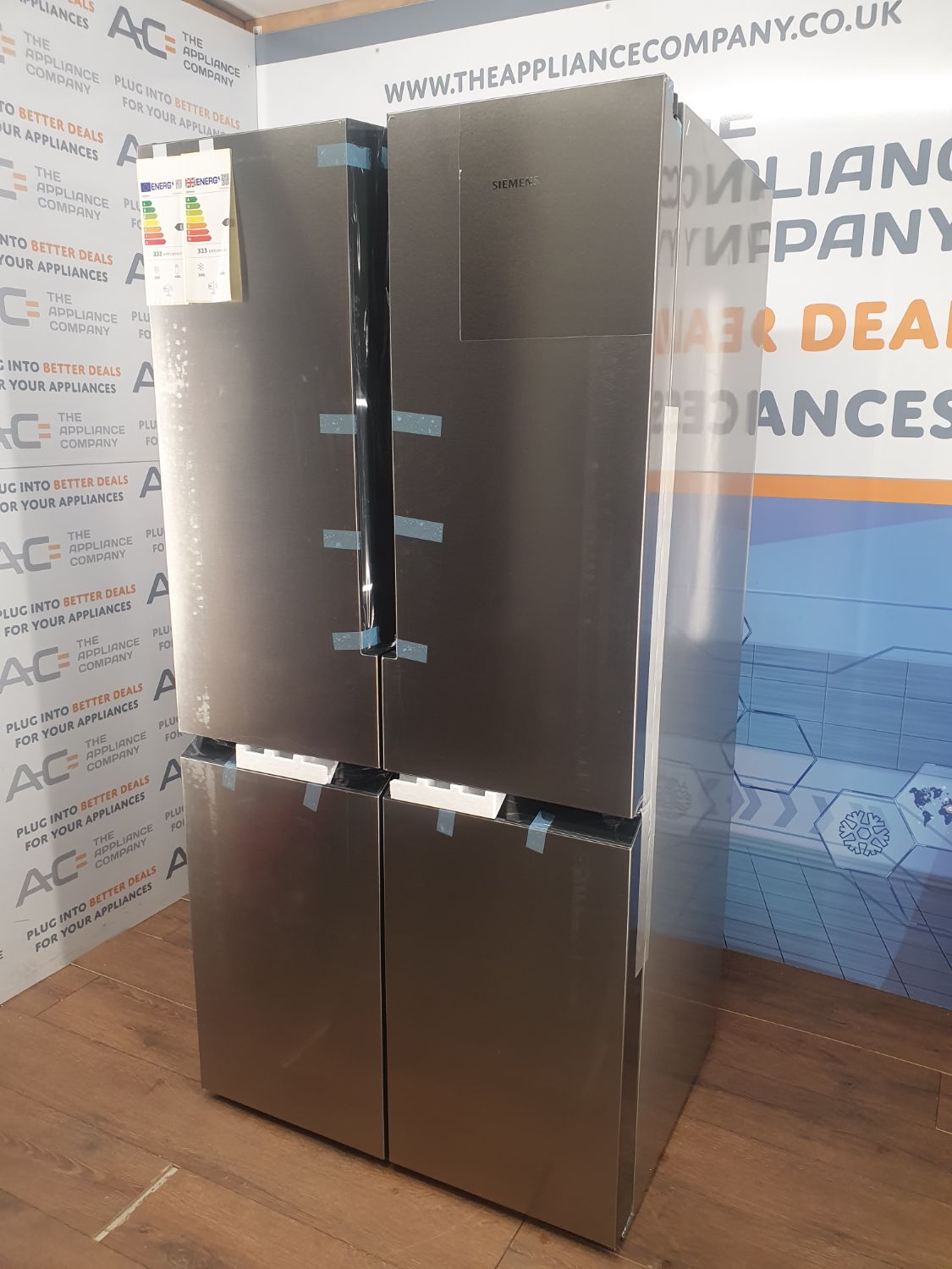 Fridge Freezer Siemens Iq300 KF96NVPEAG Freestanding American ...